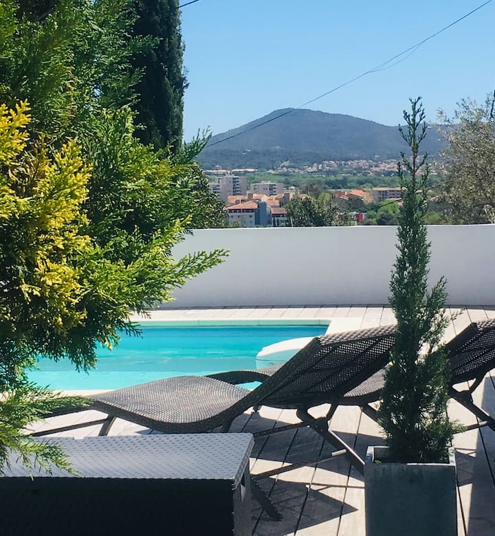 Villa Côte D 'Azur - Piscine Et Dépendance 9prs - La Garde