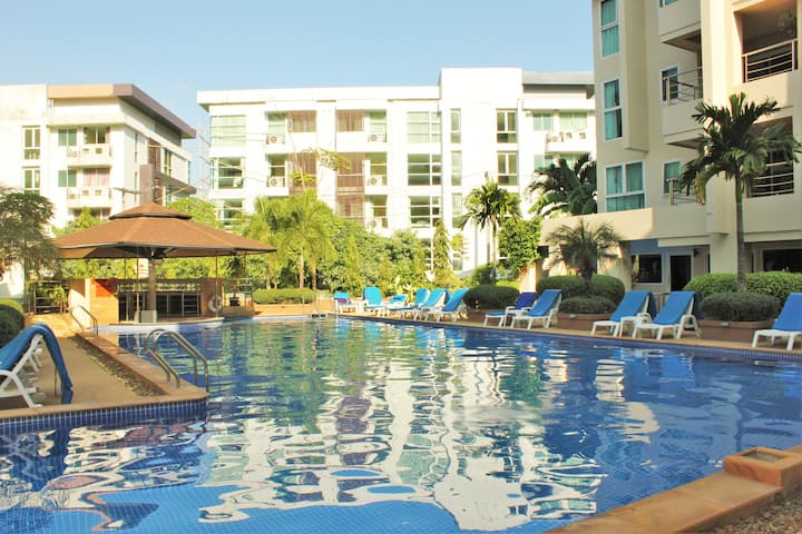 Cool Pool View One Bed Condo B201b - Patong