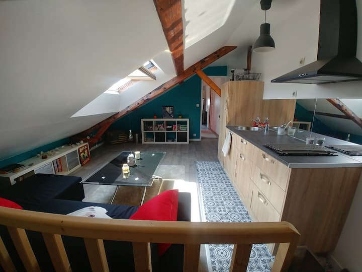 Petit Appartement Sous Les Toits : Proche Plage - Plage de Langrune-sur-Mer