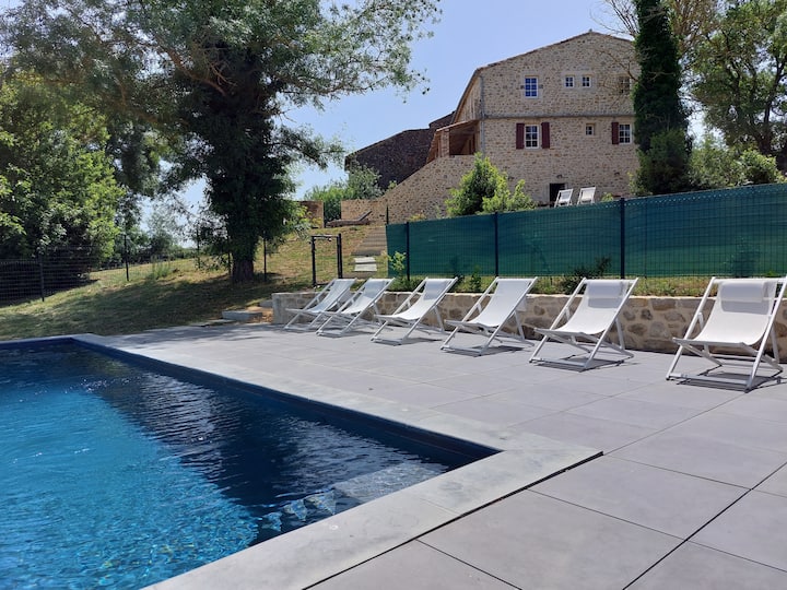 Mas De Beauvoir - Le R2 / 10 Chambres & 10 Sdb - Languedoc-Roussillon