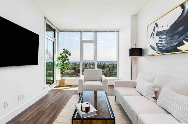 Luxury 1b Condo Beside Edmonds Station With Ac! - New Westminster