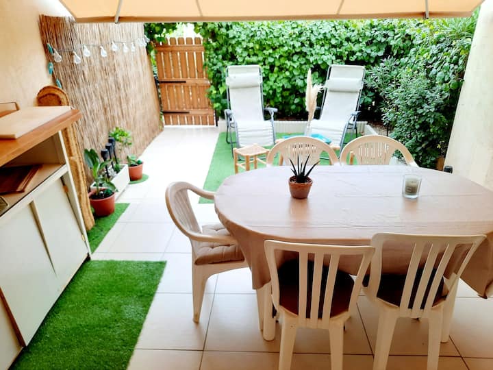 Studio Rez De Jardin + Parking Proche Plage. - Saint-Clair