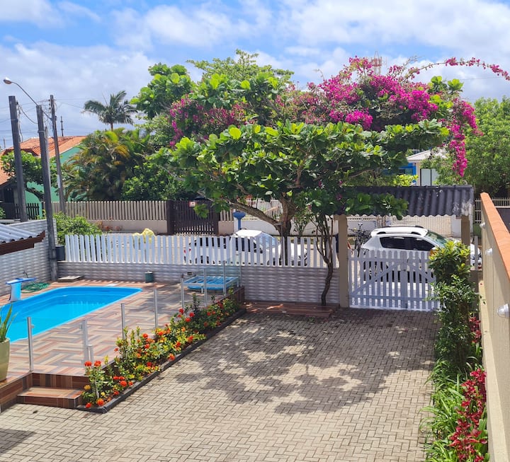 Casa De Praia Com Piscina - Recanto Betaras - Matinhos