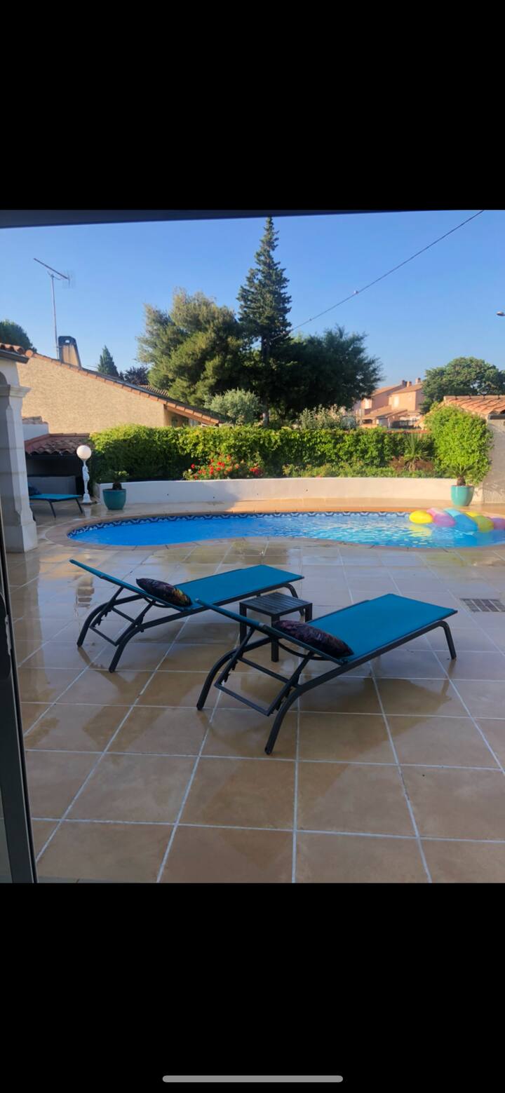 Villa120m2 6couchages Piscine Plain Pieds Rognac - Rognac