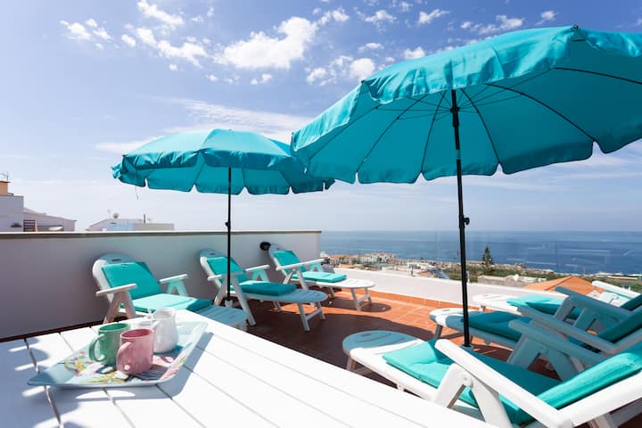 Holiday House “Atis" With Panoramic Ocean View - Tenerife