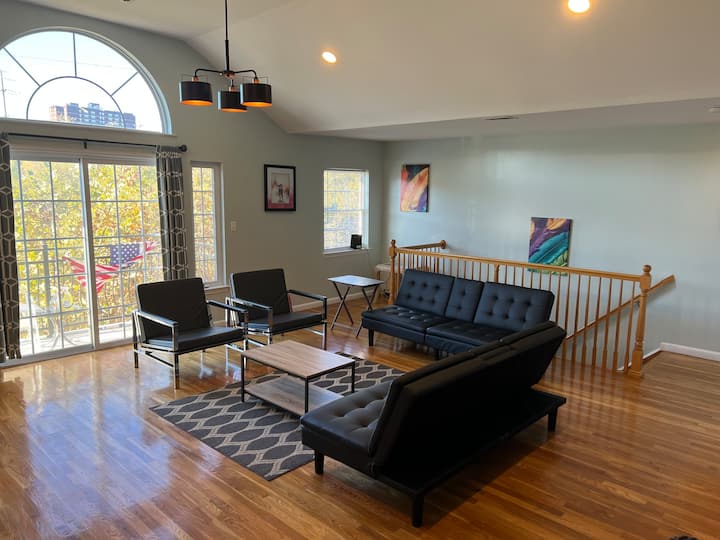 Loft 3bd 2ba 5 Steps To Train Nyc - Jersey City