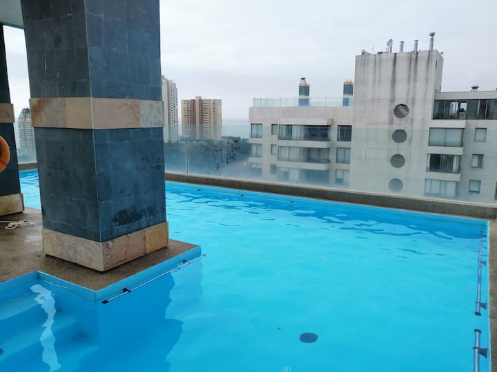Depto2 Mall Y Playa Salinas (Estacionamiento Priv) - Viña del Mar
