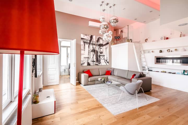 Luxury Spacious Ph, 1 Min To Deak Sq, 3 Bas, Ac - Budapest