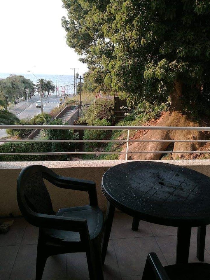 Departamento 3° Piso Playa Torpederas Vista Al Mar - Valparaíso