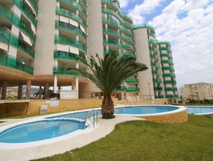 Precioso Apartamento En Complejo Residencial Con Piscina,barbacoa Y Pista De Padel. - Villajoyosa