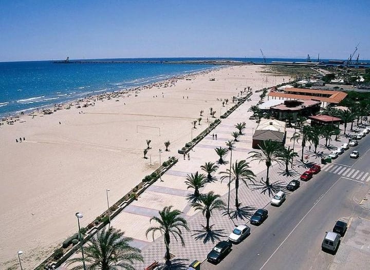 Gran ÁTico Para 8, A 800 Mt De La Playa - Sagunto