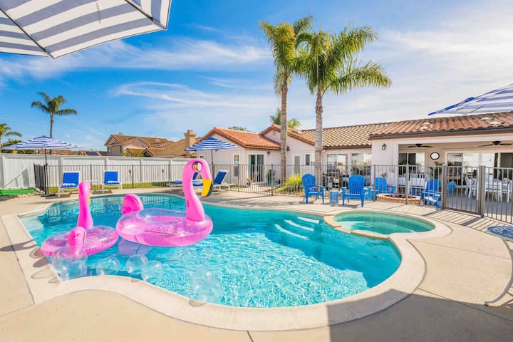 Villa Descanso: Your Luxe Haven W Pool, Spa, Bbq! - Oceanside, CA