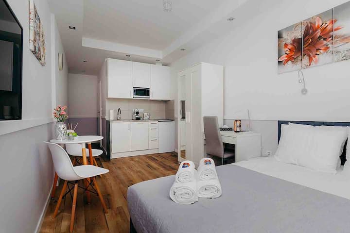 Studio Serenity Fast Wifi For Business Travelers - Varsovia