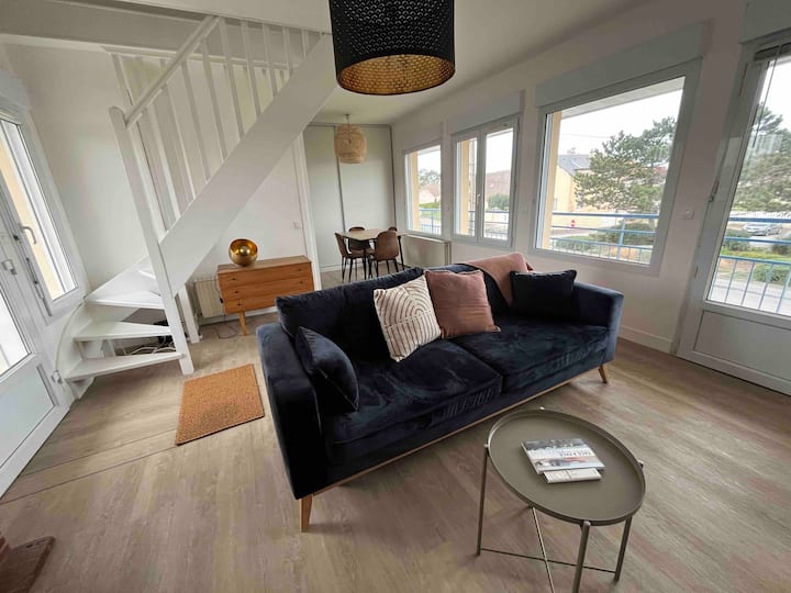 Charmant T3 Confort, Calme & Vue Mer - Plage de Langrune-sur-Mer