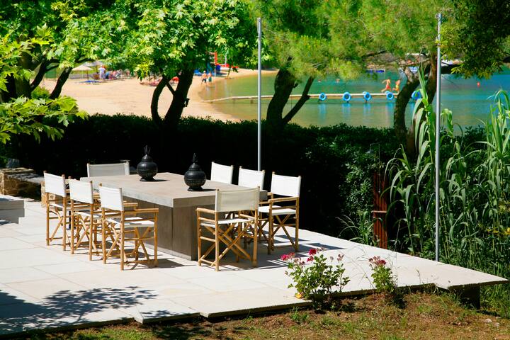 Beachfront Villa, Aqua Sea - Skiathos