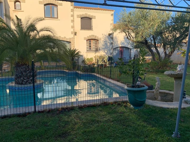 Villa De Luxe Cheminée Et Piscine Chauffée - Montpellier