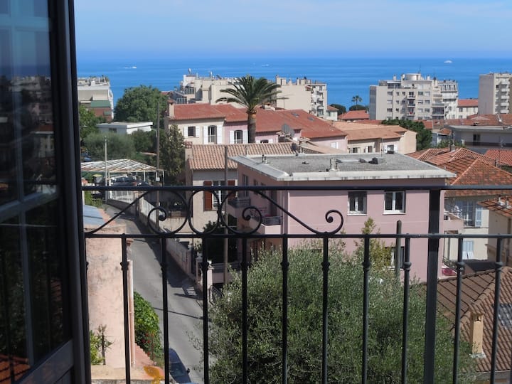 T3  Appartement Dans Villa Vue Mer  Parking Privé - Niza