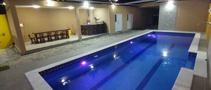 Hospedagem, Piscina, 02 Quartos Suítes, Cozinha - Ipojuca