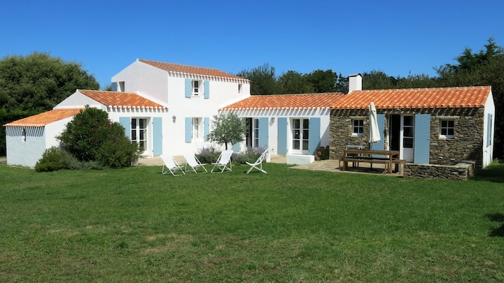 ÎLe D'yeu : Belle Maison Avec Grand Jardin - L'Île-d'Yeu