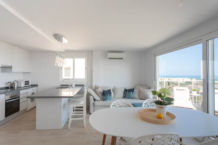 Beautiful Penthouse With Beach Views And Pool - 6b - Oliva