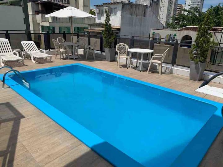 Cobertura Com Piscina E Churrasqueira - Santos
