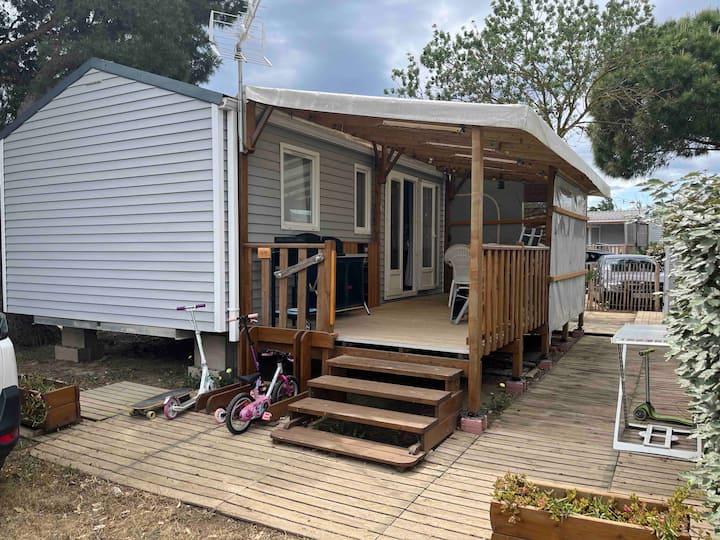 Mobil Home Climatisé 3 Chambres  6 Personnes - Port-la-Nouvelle