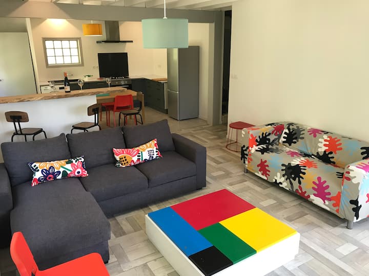 Villa Dans Domaine Viticole En Bio Avec Spa - Badens