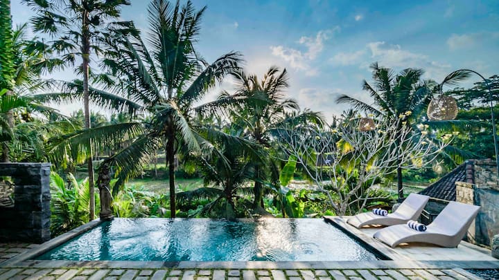 Cozy 2br Villa Ubud W/ Ricefield View - 우부드