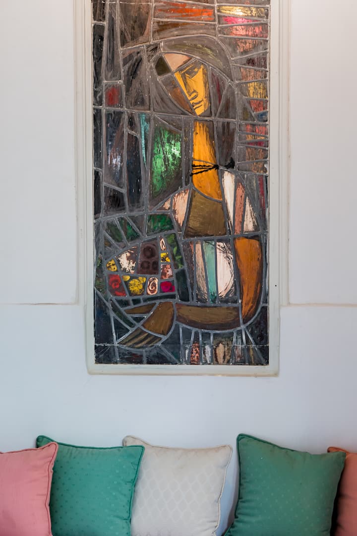 Recámara Privada E Independiente Frente A Un Patio Con Jardín Y Murales. - Mexico City