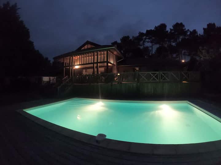 Villa 5 Chambres 4 Salles De Bain Grande Piscine - Moliets-et-Maa