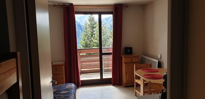 Studio 18m² 2 Alpes, Balcon & Pleine Vue Montagne. - Les Deux Alpes