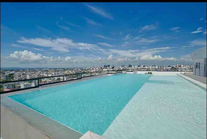Exclusive Rooftop Pool/gym/1bedroom - Santo Domingo