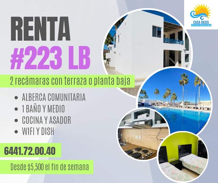 2 Terrazas Lomabonita Vista Mar Alberca San Carlos - San Carlos