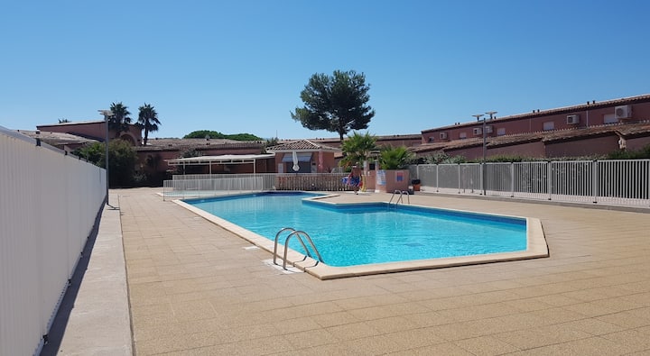 Villa In Secure Residence With Swimming Pool 200m From The Beach - Saint-Cyprien Plage