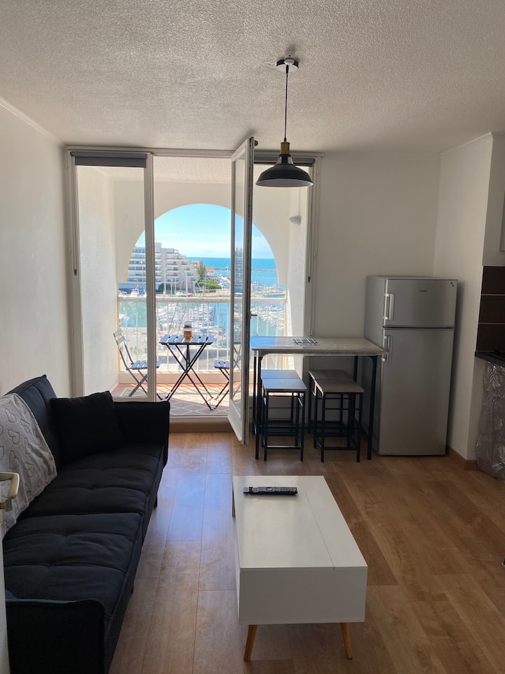 Studio Calme Vue Port Et Mer - Carnon