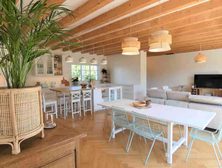 Villa Climatisée Avec Piscine Chauffée Et Jacuzzi - Landes