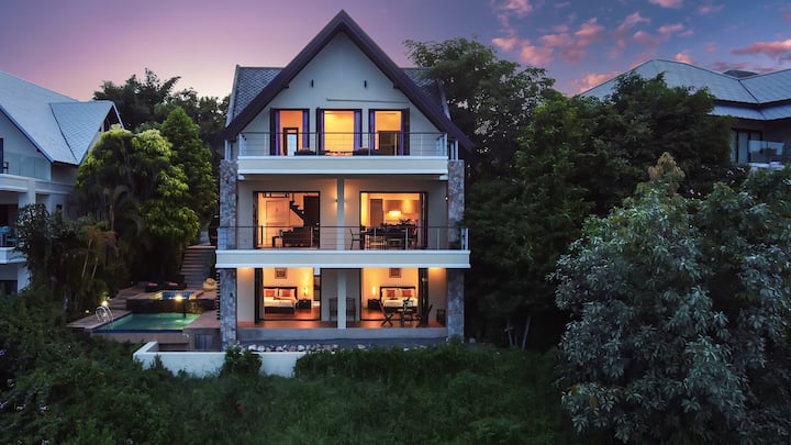 White Lotus  - Sea View 4 Bed Private Pool - Koh Samui