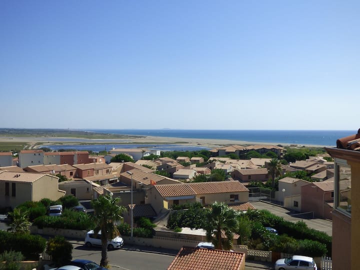 Appartement T3 Climatisé Avec Vue Sur Mer - Saint-Pierre-la-Mer