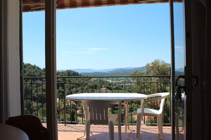 F2 Mas Berliat 32 M2 Grand Balcon, Vue Mer - Bormes-les-Mimosas