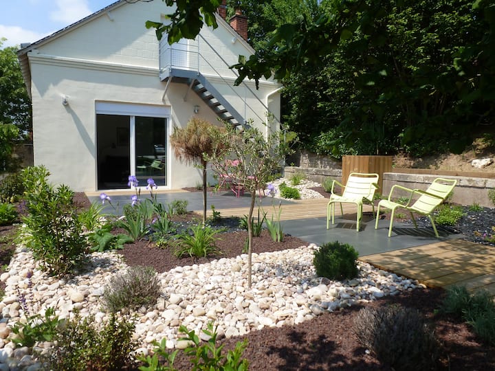 Maison D'amis  Et  Terrasse Paysagée Plein Sud . - Tours