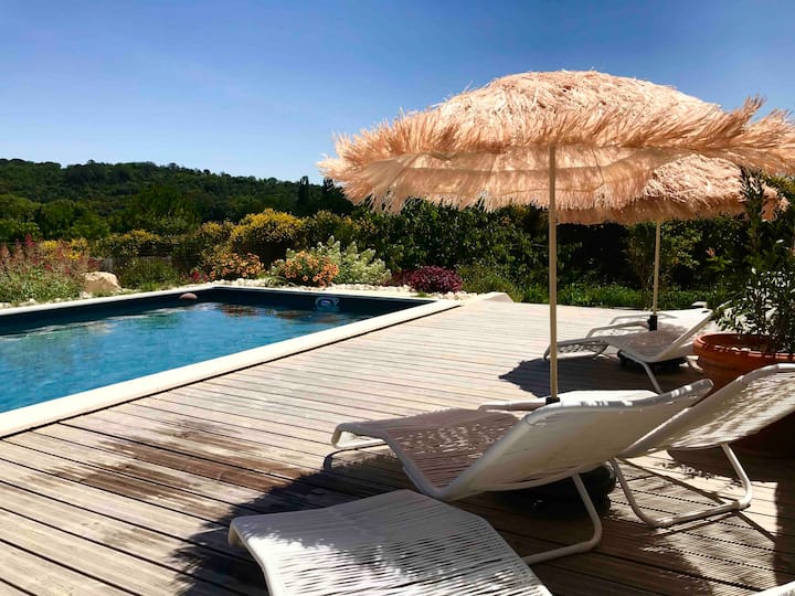 Villa 3 Soleils Goudargues - Piscine Avec Vue - Goudargues