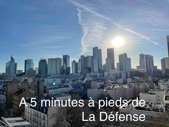 Paris La Défense - 2 Pièces Balcon Et Vue Skyline - Puteaux