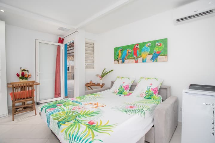 972e1 - Studio Bas De La Villa Bleu Soley Piscine - Fort-de-France