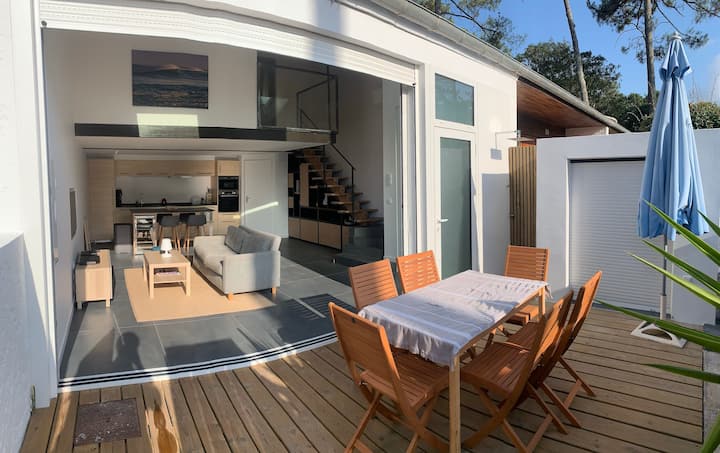 Villa Patio à La Plage Des Bourdaines Seignosse - Capbreton