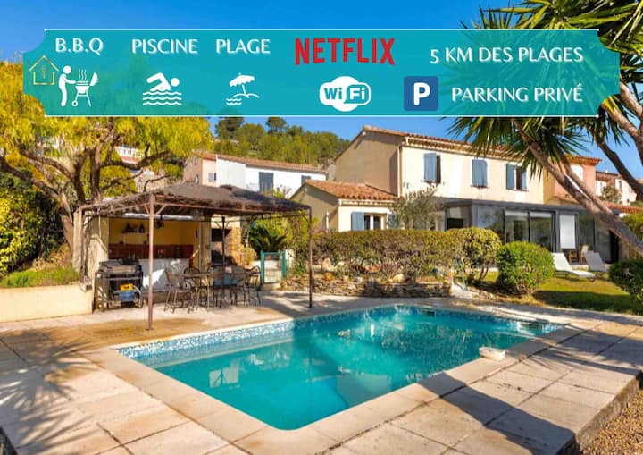 ☀️🏖La Villa Azur 🏖☀️- Vacances Calme & Repos - La Cadière-d'Azur