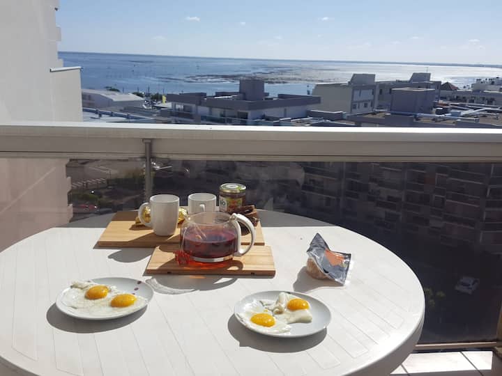 Grand T2 & Balcon Avec Vue Mer - Port/aiguillon - Arcachon