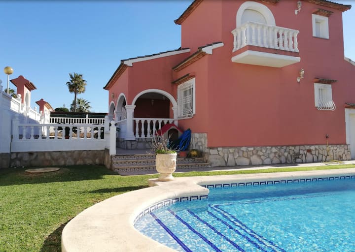 Grande Villa Avec Piscine Privée - Plage De Denia - Ondara