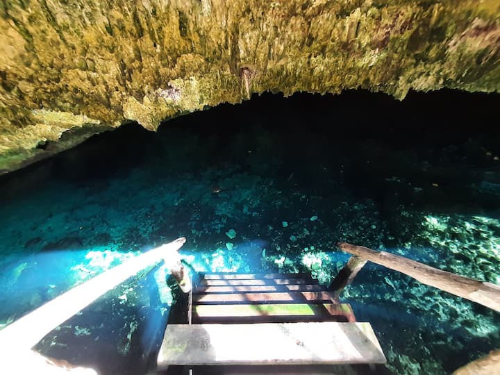 🏊‍♂️Cenote ⛺Camping & Mas
🍃Aldea Maya Tulum 🌠🌙 - Tulum