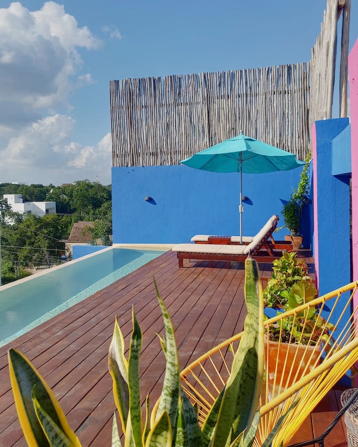 Amazing Apt Infinity Pool , 10 Min To Beach - Tulum