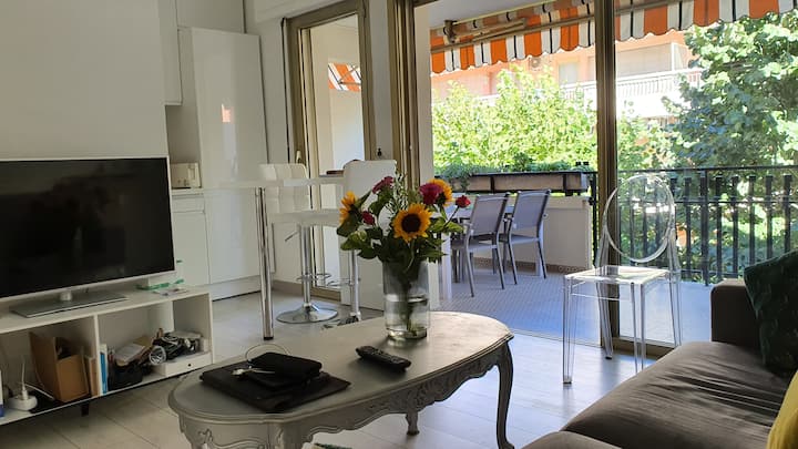 T2,plage,pinède,2mn à Pds,terrasse,parking Gratuit - Antibes